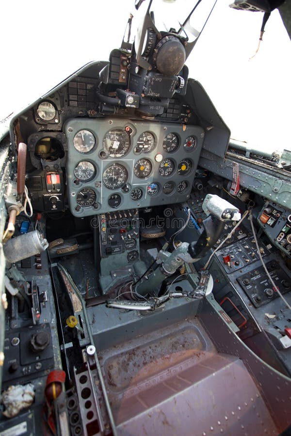 Russian Fighter Cockpit stock image. Image of fighter, electronics - 162949