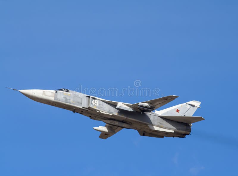 Russian fighter su-24 stock photo. Image of aviation - 90253410
