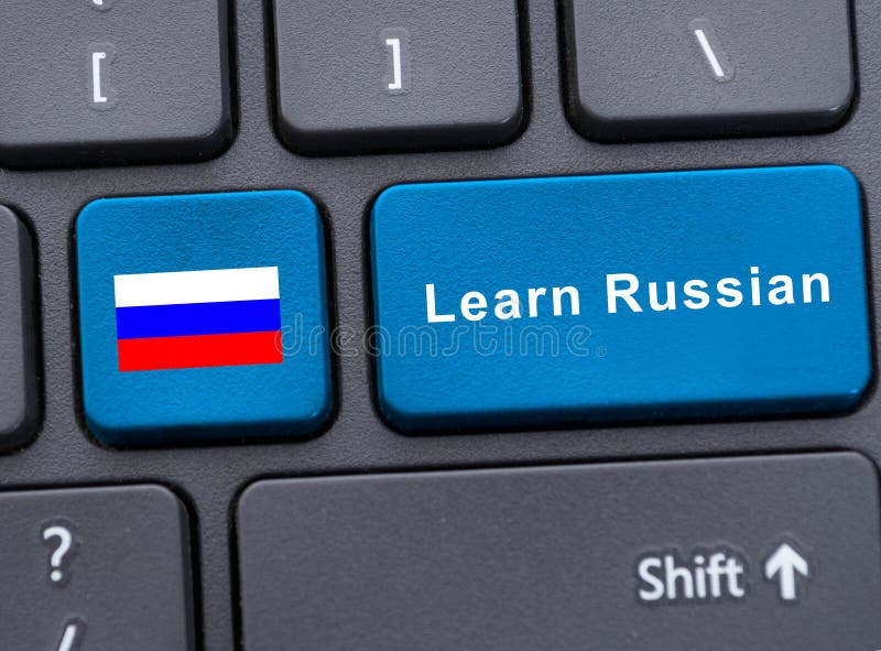 Russian Flag Button on the Keyboard Stock Photo - Image of electronic ...