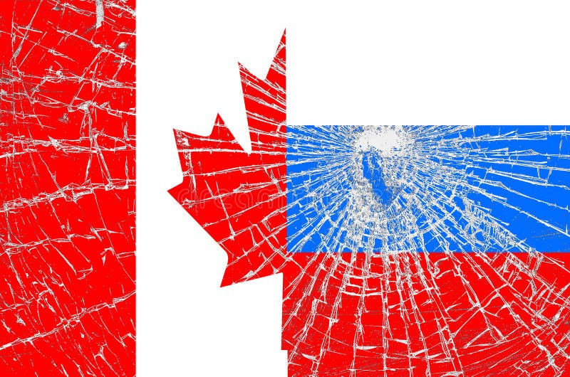 Russian Flag with the Cracks. Stock Photo - Image of ukrainian ...