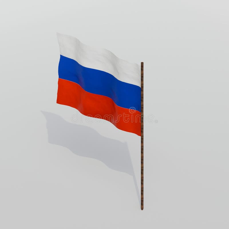 The Russian Flag is of Good Quality Stock Illustration - Illustration ...