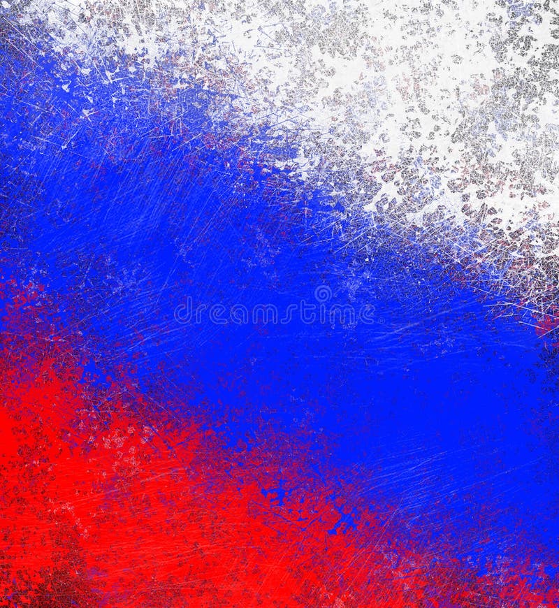The Russian Flag in the Grunge Style. Stock Image - Image of russian ...