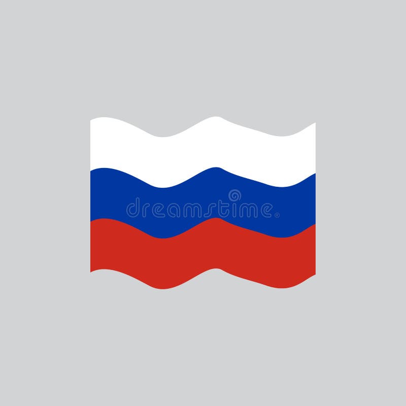 Russian Flag Icon Logo Design Vector Template Stock Vector ...
