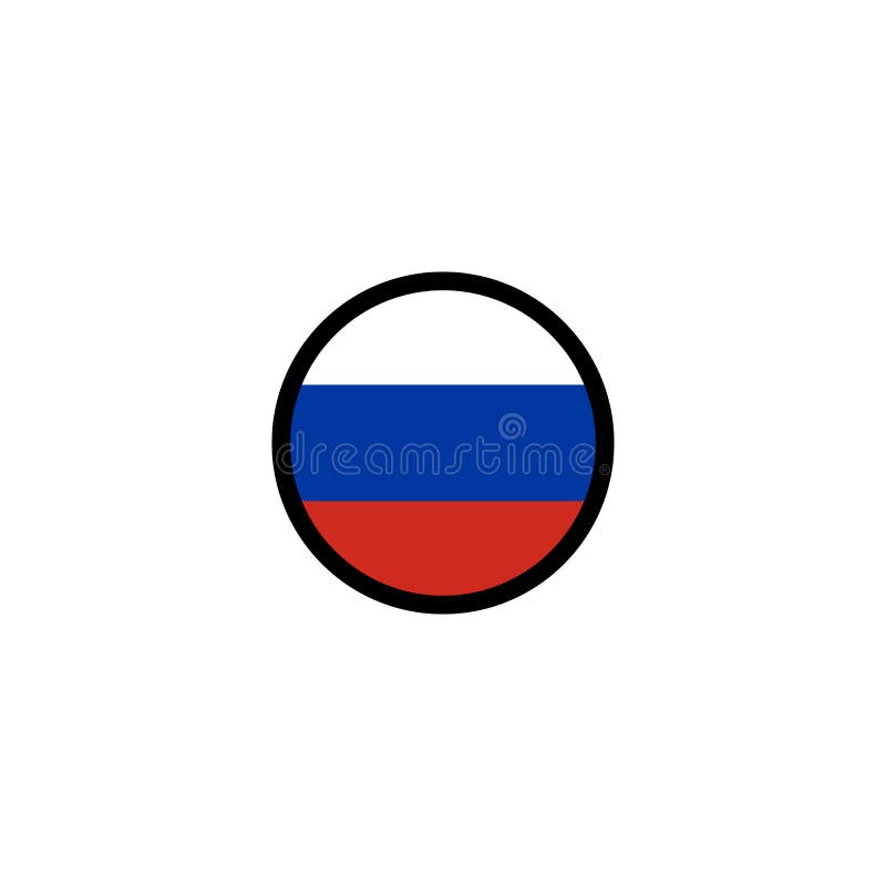 Russian Flag Icon Logo Design Vector Template Stock Vector ...
