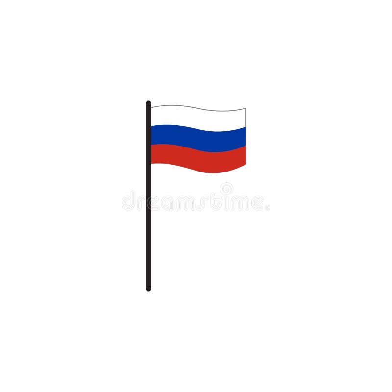 Russian Flag Icon Logo Design Vector Template Stock Vector ...
