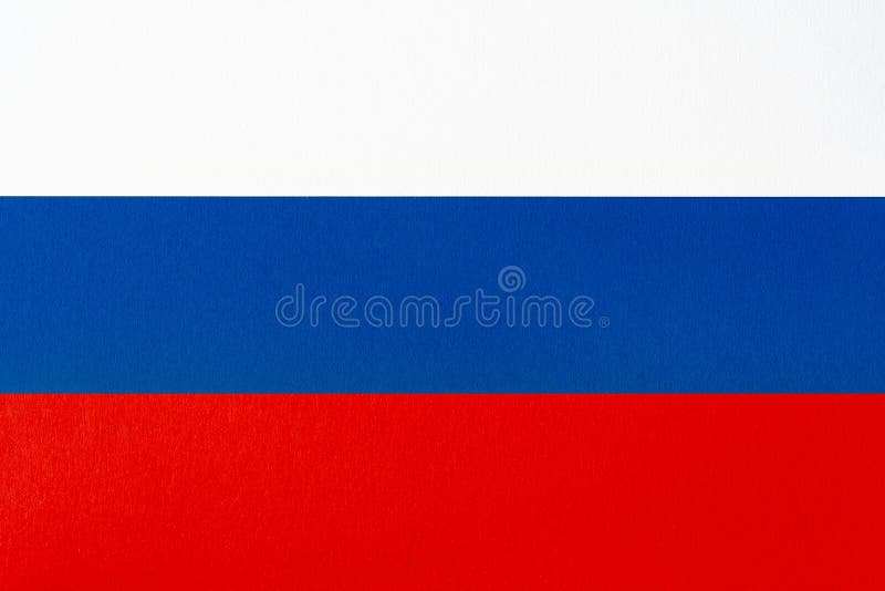 Russian Flag Painted on Cardboard Paper Stock Image - Image of grunge ...