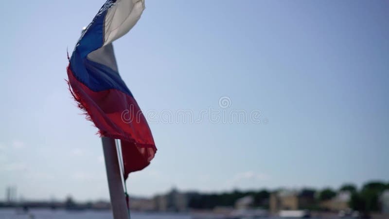 Russian flag waving stock video. Video of sunny, russian - 163214765