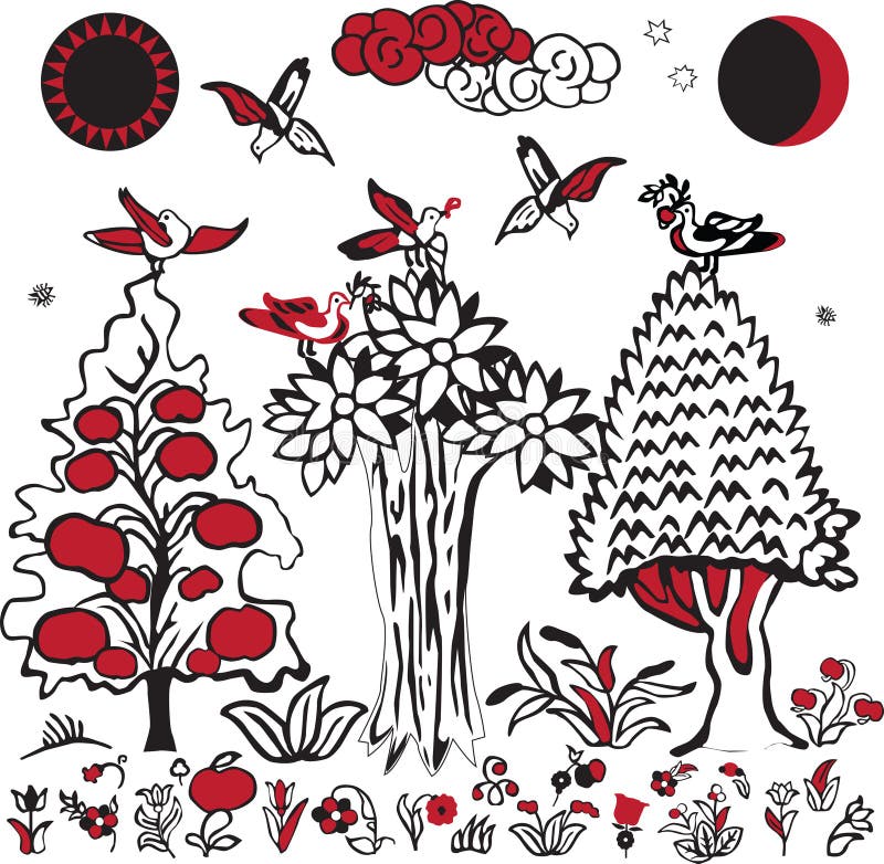 Russian folklore image stock vector. Illustration of russia - 24002665