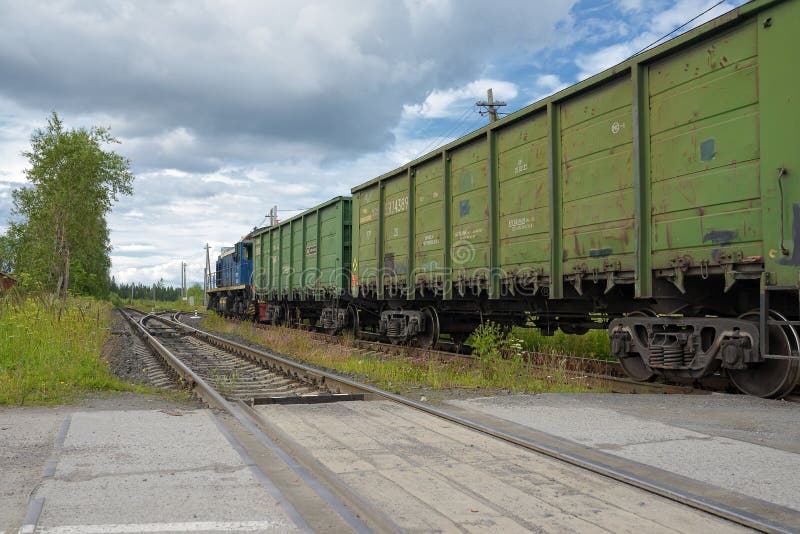 Russian freight trains stock photo. Image of carriage - 6330494