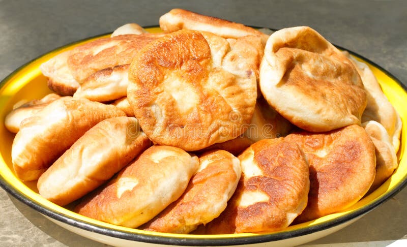 Russian fried meat pies stock photo. Image of gateau - 59953758