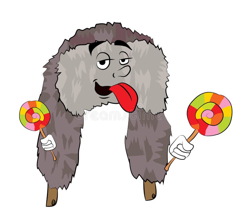 Russian fur hat cartoon stock illustration. Illustration of winter ...