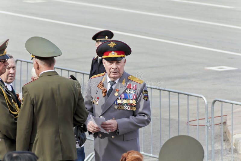 Russian General on Celebration at the Parade on Annual Victory Day, May ...