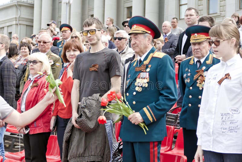 Russian General on Celebration at the Parade on Annual Victory Day, May ...