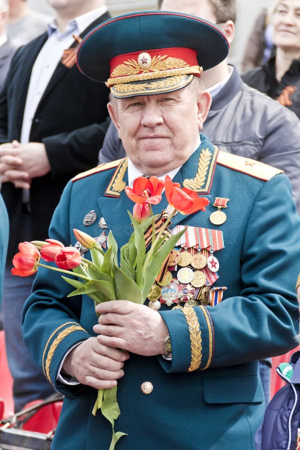 Russian General on Celebration at the Parade on Annual Victory Day, May ...