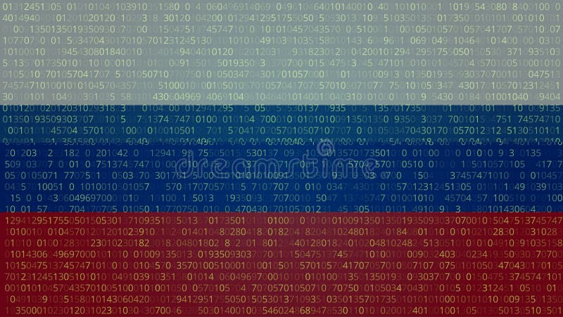 Russian Hackers Abstract Technology Background. Computer Code Stock ...
