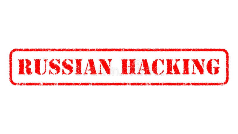 RUSSIAN HACKING Rubber Stamp Over a White Background Stock Illustration ...