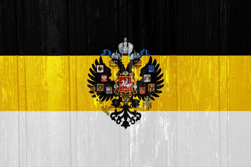 Russian Imperial Flag with a Double-headed Eagle. the First Official ...