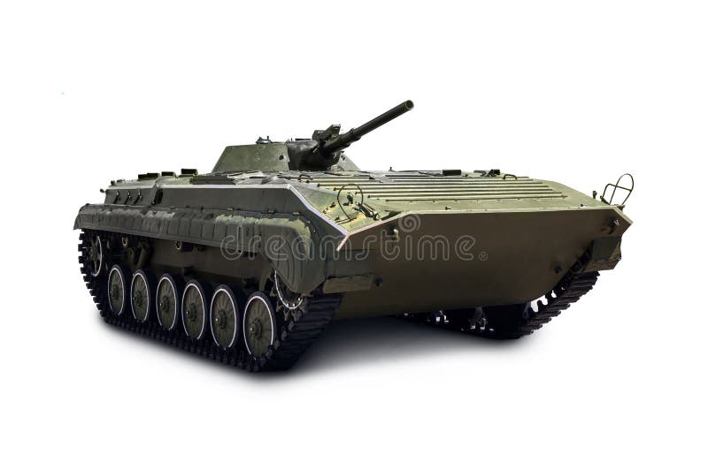 Russian Infantry Light Tank BMP-2 With Clipping Path Stock Photo ...