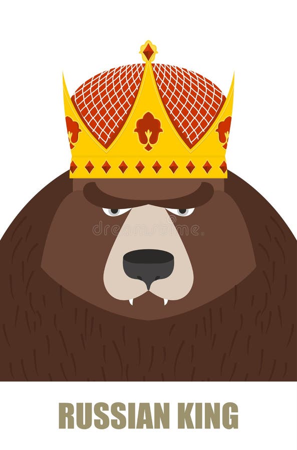 King bear stock vector. Illustration of cartoon, vector - 79489026