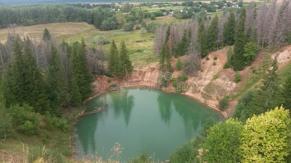 Russian lake stock image. Image of forest, local, russian - 99769625