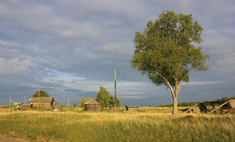 Russian landscape stock photo. Image of landscape, cloud - 25039638