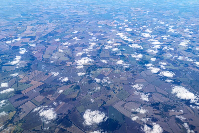 Russian Landscape View from the Plane Stock Photo - Image of plane ...