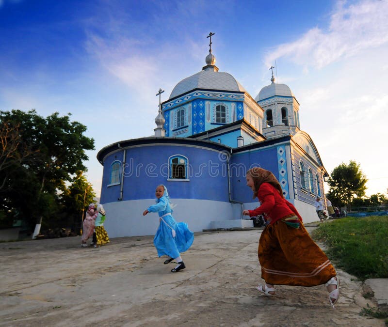 Russian-lipovans girls editorial image. Image of sarichioi - 11585385