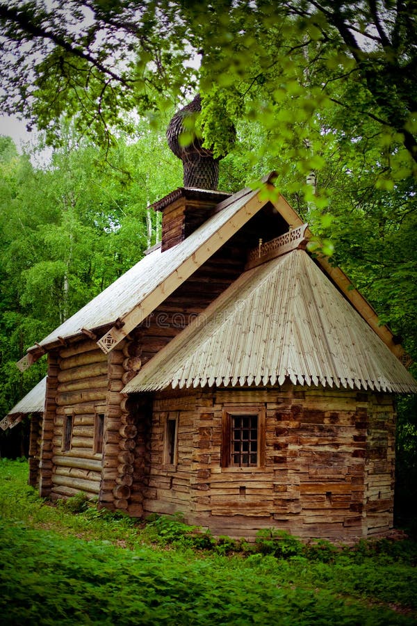 Russian log house stock image. Image of russia, wooden - 17509513