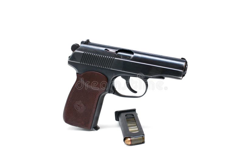 Russian Makarov Police Gun of 9 Mm Stock Image - Image of pistol ...