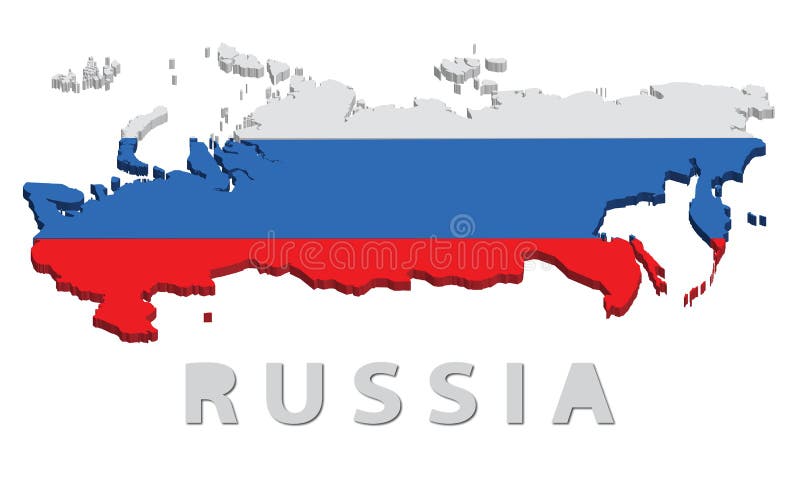 Russian Map Design Illustration Stock Illustration - Illustration of ...