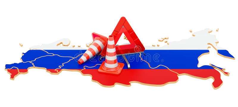 Russian Triangle Flag Hanging, Illustration Stock Vector - Illustration ...