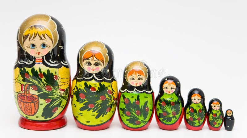 Russian Matryoshka Dolls stock photo. Image of design - 5513172