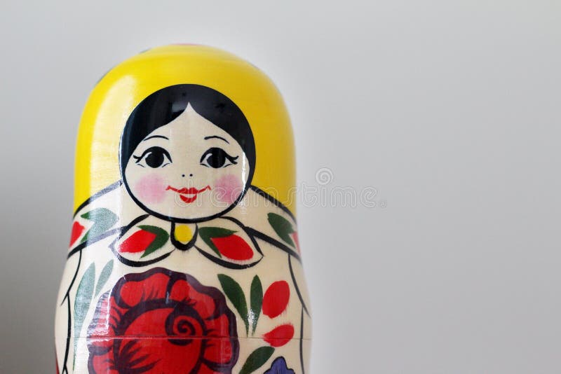 Matryoshka Nesting Russian Dolls Exhibited at Winter Christmas Market ...