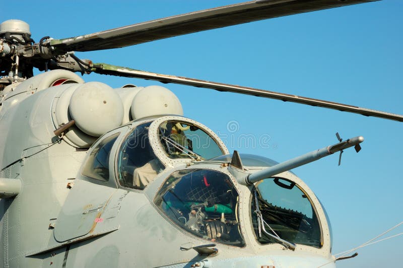 Russian Hind Attack Helicopter Stock Photo - Image of military ...