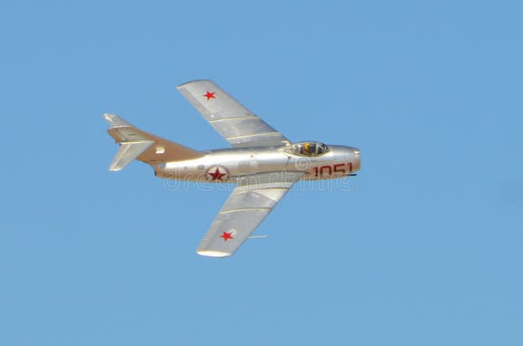 Russian MiG-15 editorial photo. Image of cloud, combat - 88937491