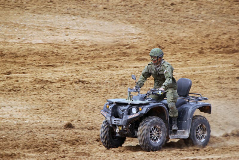 Russian military ATV editorial image. Image of demonstration - 98644790