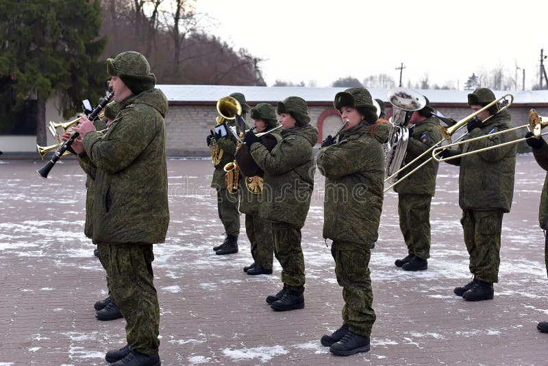 Russian military band editorial image. Image of patriotic - 69711240