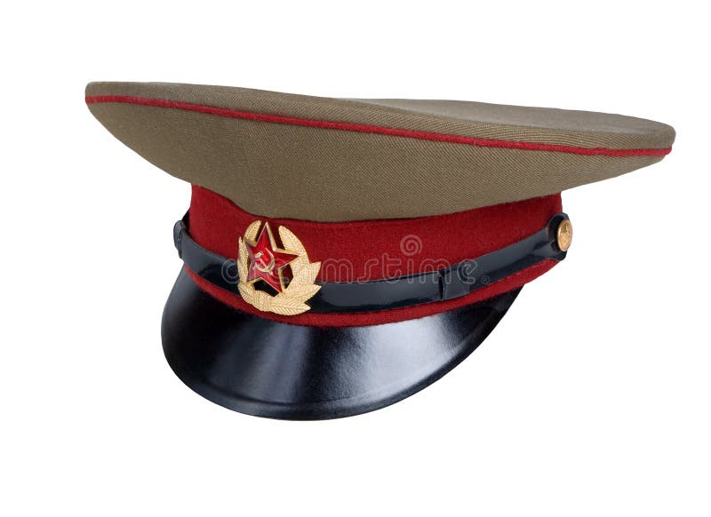 Russian military cap stock image. Image of conflict, blue - 16957517