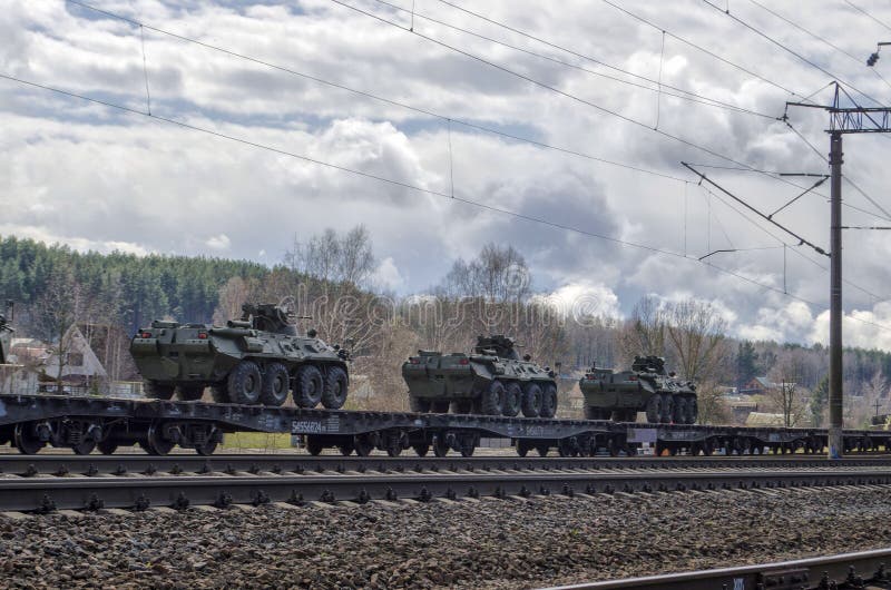 Soviet Military Armored Repair And Recovery Vehicle On A Tracked ...