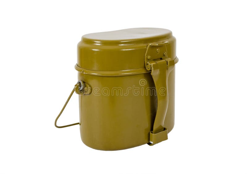 Military Issued Cooking Pot Stock Image - Image of aluminum, used: 32388629