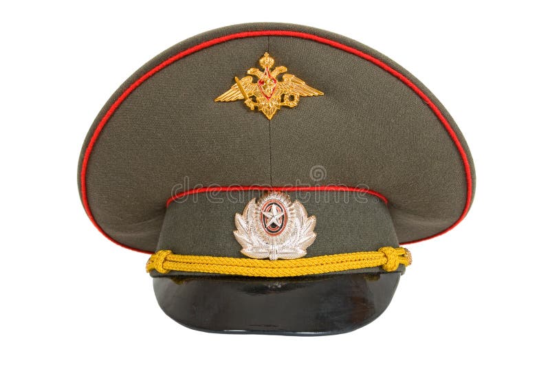 Russian military cap stock image. Image of conflict, blue - 16957517