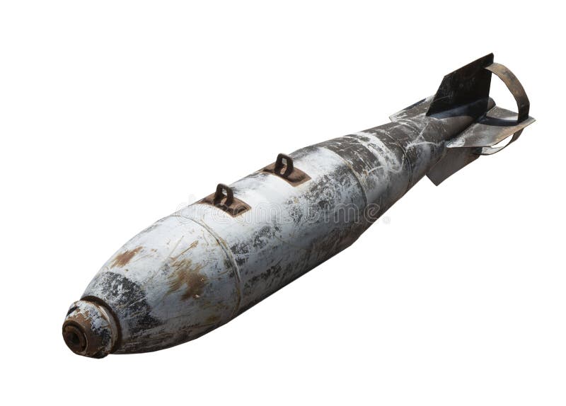 Russian Military Rocket Bomb Isolate on White Background Stock Image ...