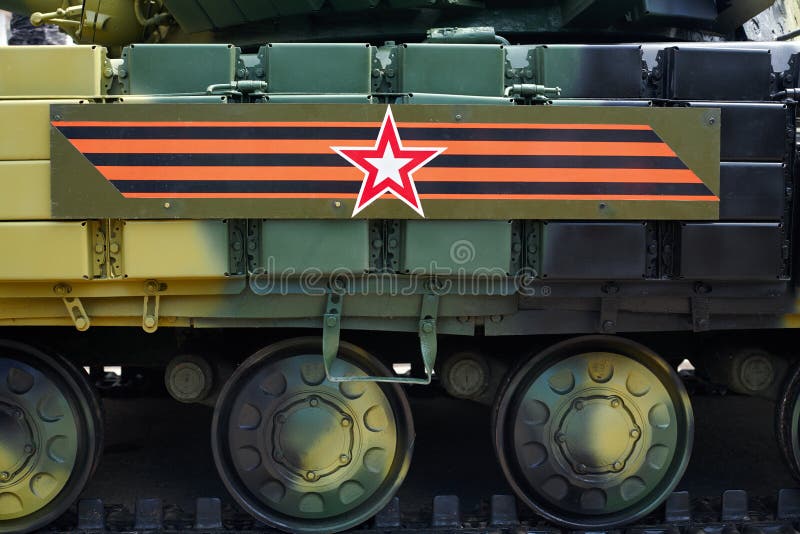 Russian Military Tank Close View Stock Image - Image of cannon, modern ...