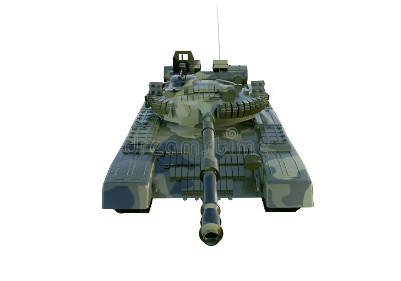 Russian Military Tank T-90. Isolate On White Background Stock Photo ...