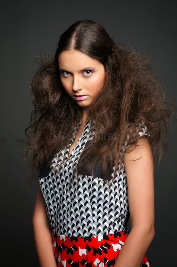 Russian model stock photo. Image of brunette, elegance - 45460686