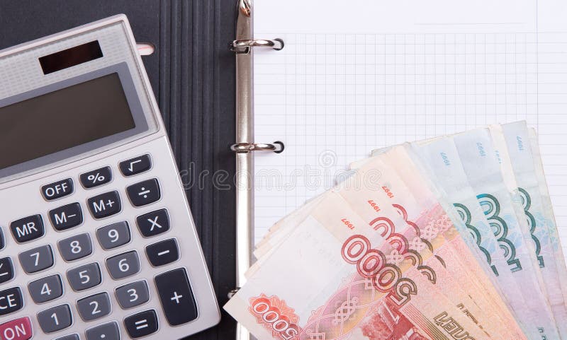 Russian Money Calculator Blank Notepad Stock Photos - Free & Royalty ...