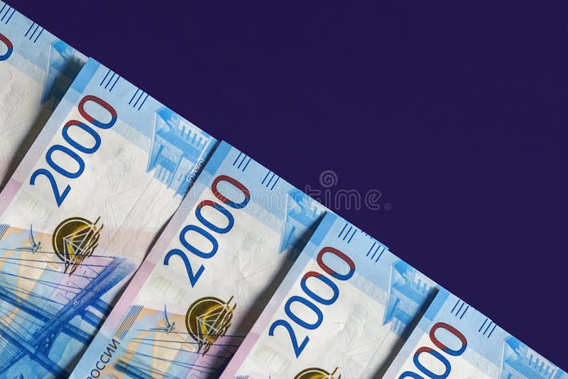 Russian Money, Two Thousand Rubles Stock Photo - Image of focus, rubles ...