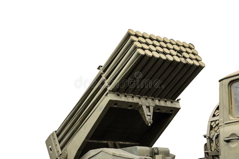 Russian Multiple Rocket Launcher Mounted on a Soviet Military Truck ...