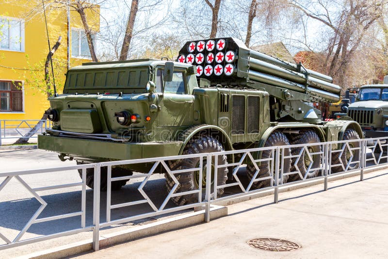 Russian Multiple Rocket Launcher System BM-27 Editorial Stock Image ...