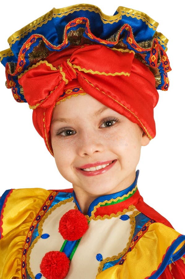 Russian national dance. stock image. Image of headdress - 12693253